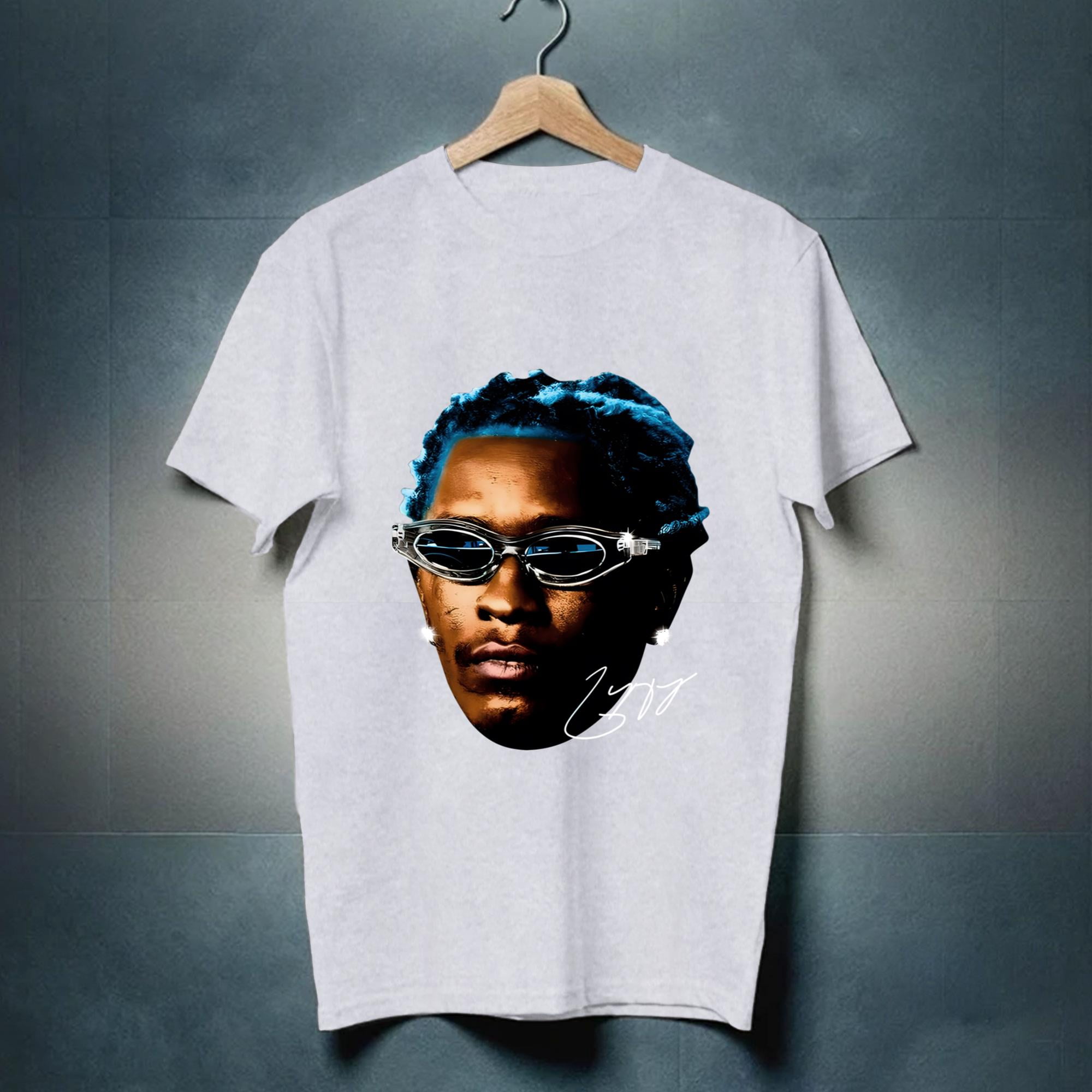 Blue Hip Hop Graphic T-shirt Rare Edition-TH3844 - Walmart.com
