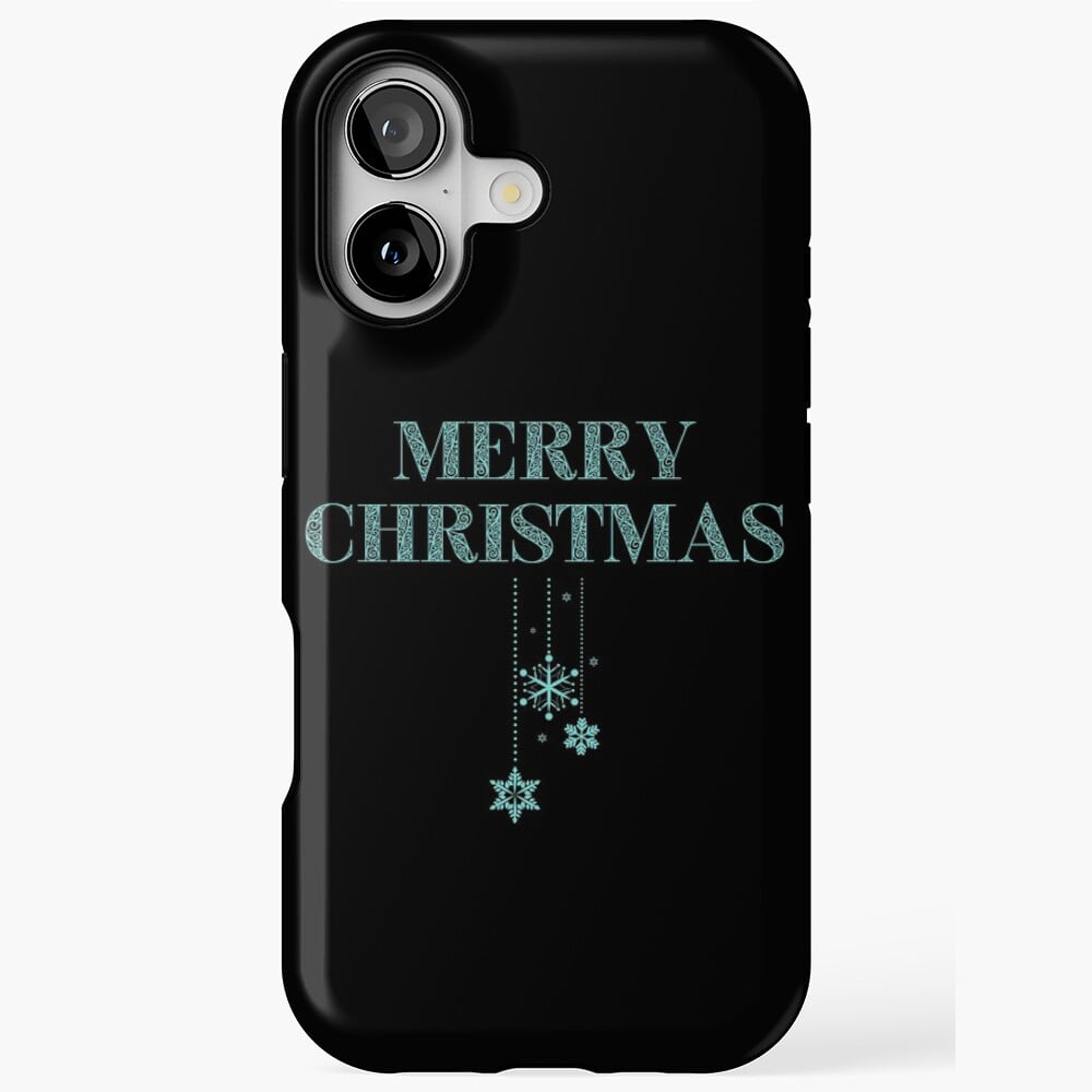 Blue Holiday Decorations Elegant Festive Pattern for iPhone 17 11 12 13 ...