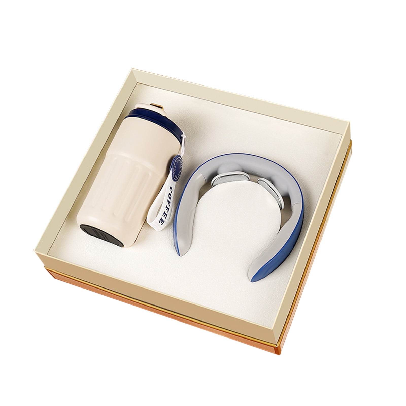 Blue Holiday Gift Set With Stainless Steel Digital Temperature Coffee ...