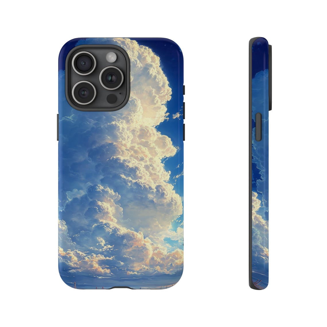Blue Horizon Cumulonimbus Sky Ocean Bay Scene Phone Case with iPhone 17 ...