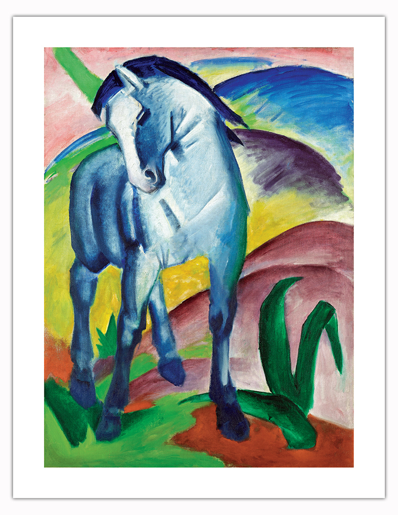 Blue Horse I (Blaues Pferd) - From an Original Color Painting by Franz ...