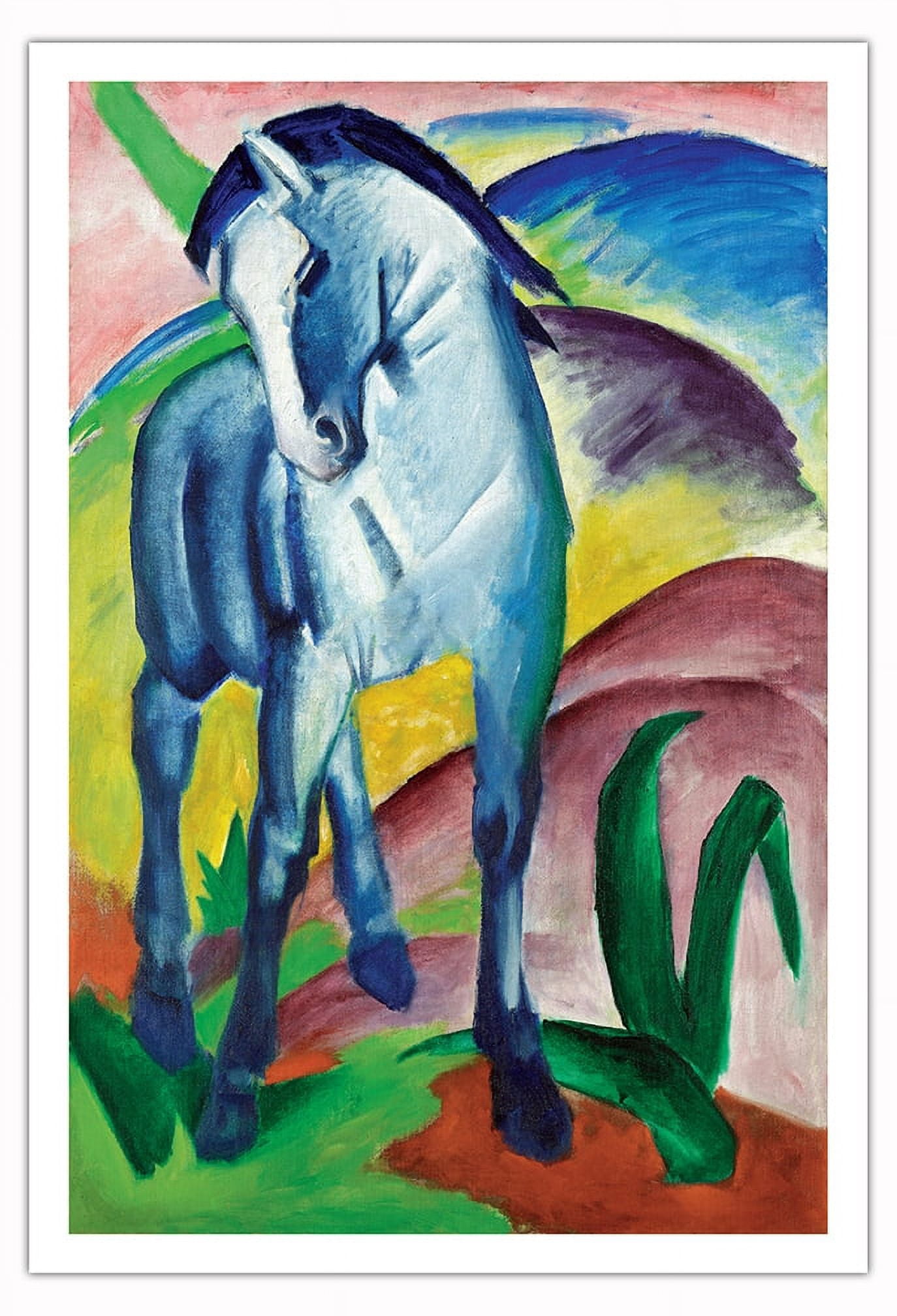 Blue Horse I (Blaues Pferd) - From an Original Color Painting by Franz ...