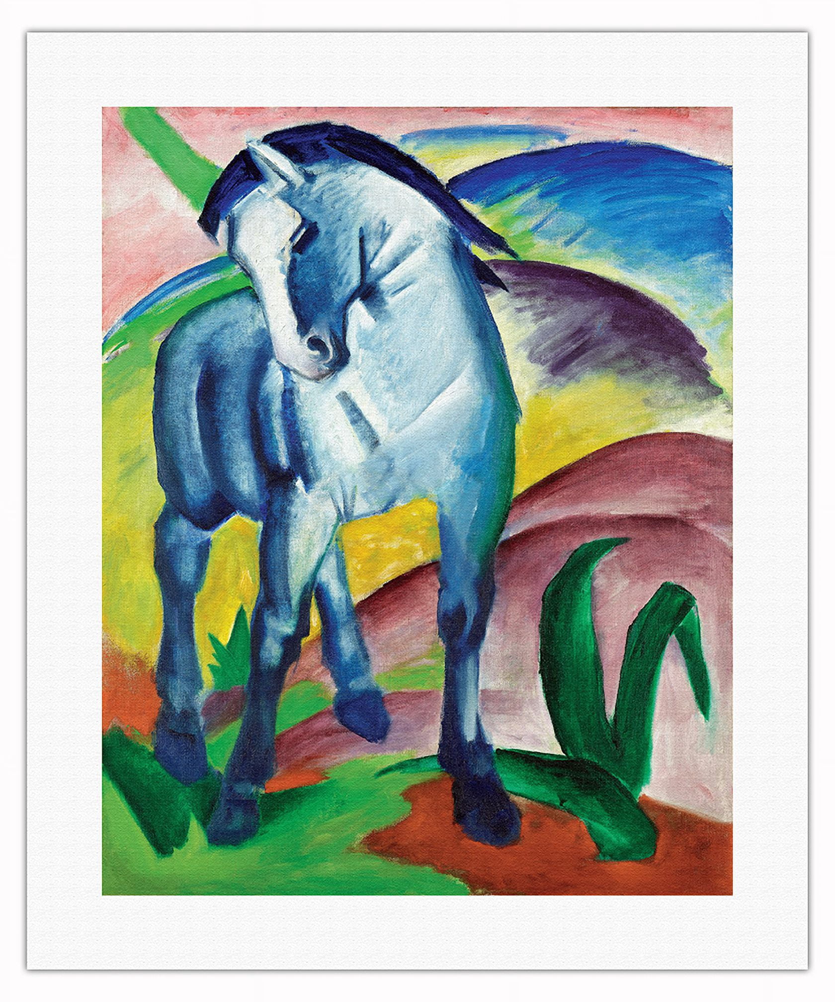 Blue Horse I (Blaues Pferd) - From an Original Color Painting by Franz ...