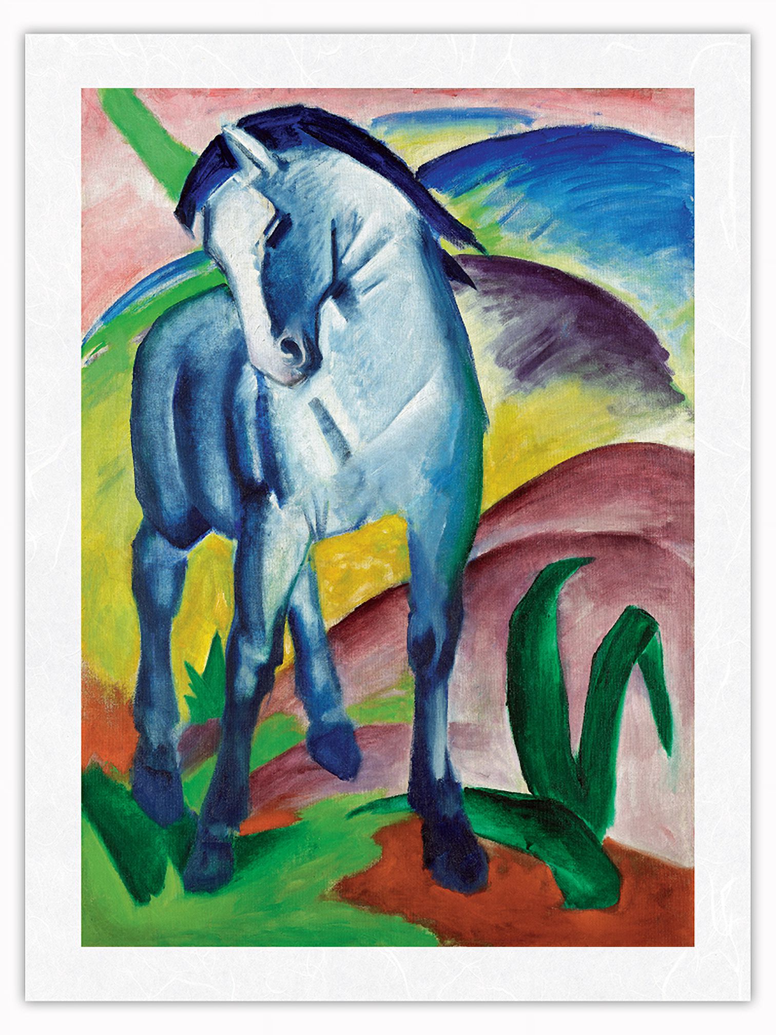 Blue Horse I (Blaues Pferd) - From an Original Color Painting by Franz ...