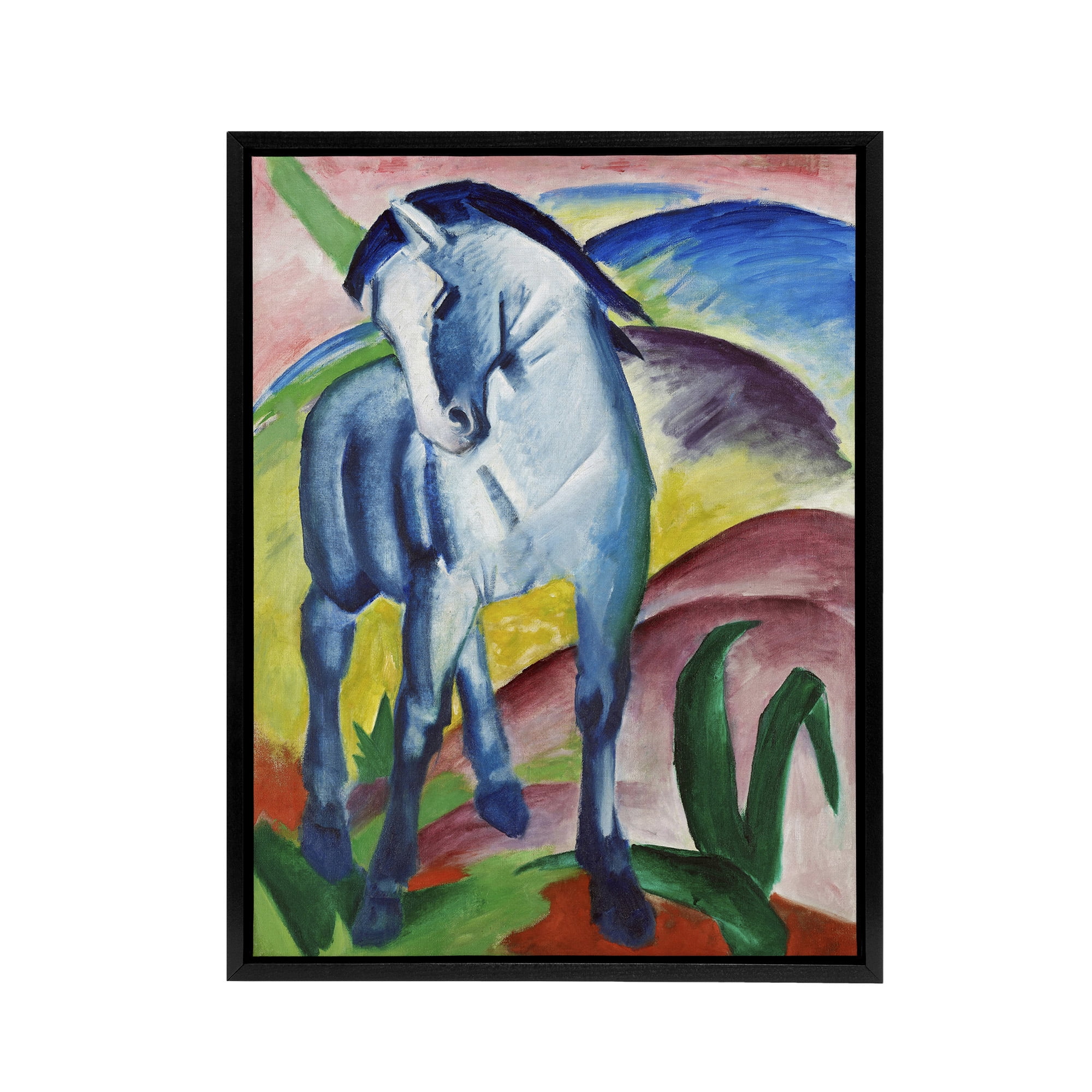 Blue Horse I Expressionist Franz Marc Vintage Framed Canvas Wall Art ...