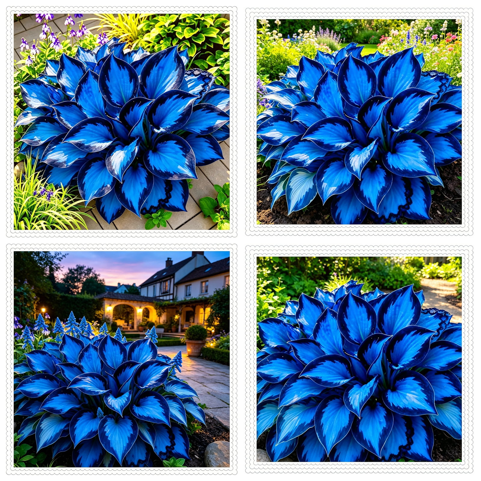 Blue Hostas for Planting (Non-Artificial), Easy to Grow for Beginners ...