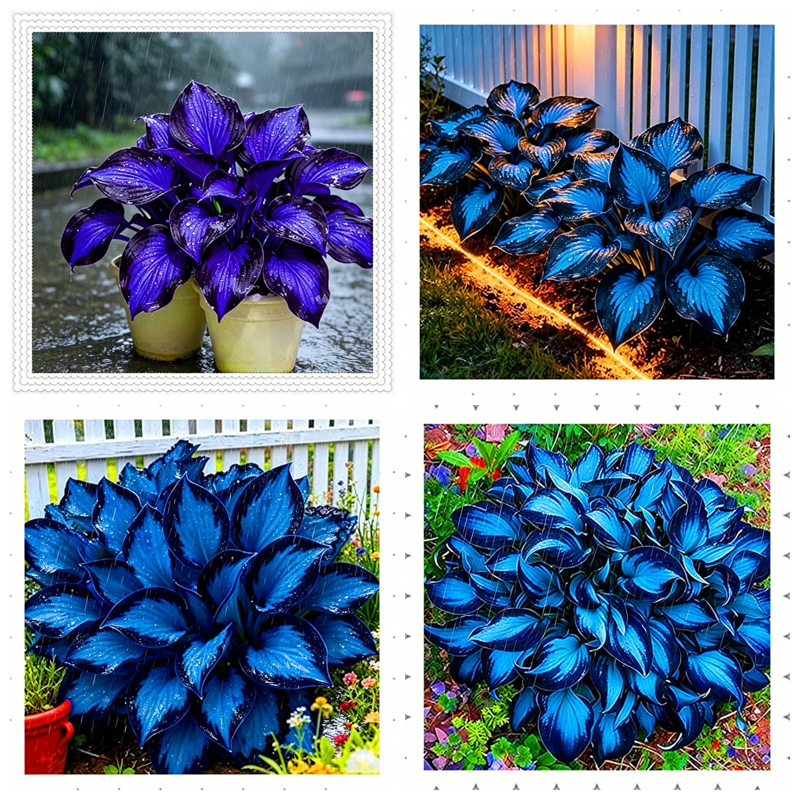 Blue Hostas for Planting (Non-Artificial), Easy Grow, Fast Growing ...