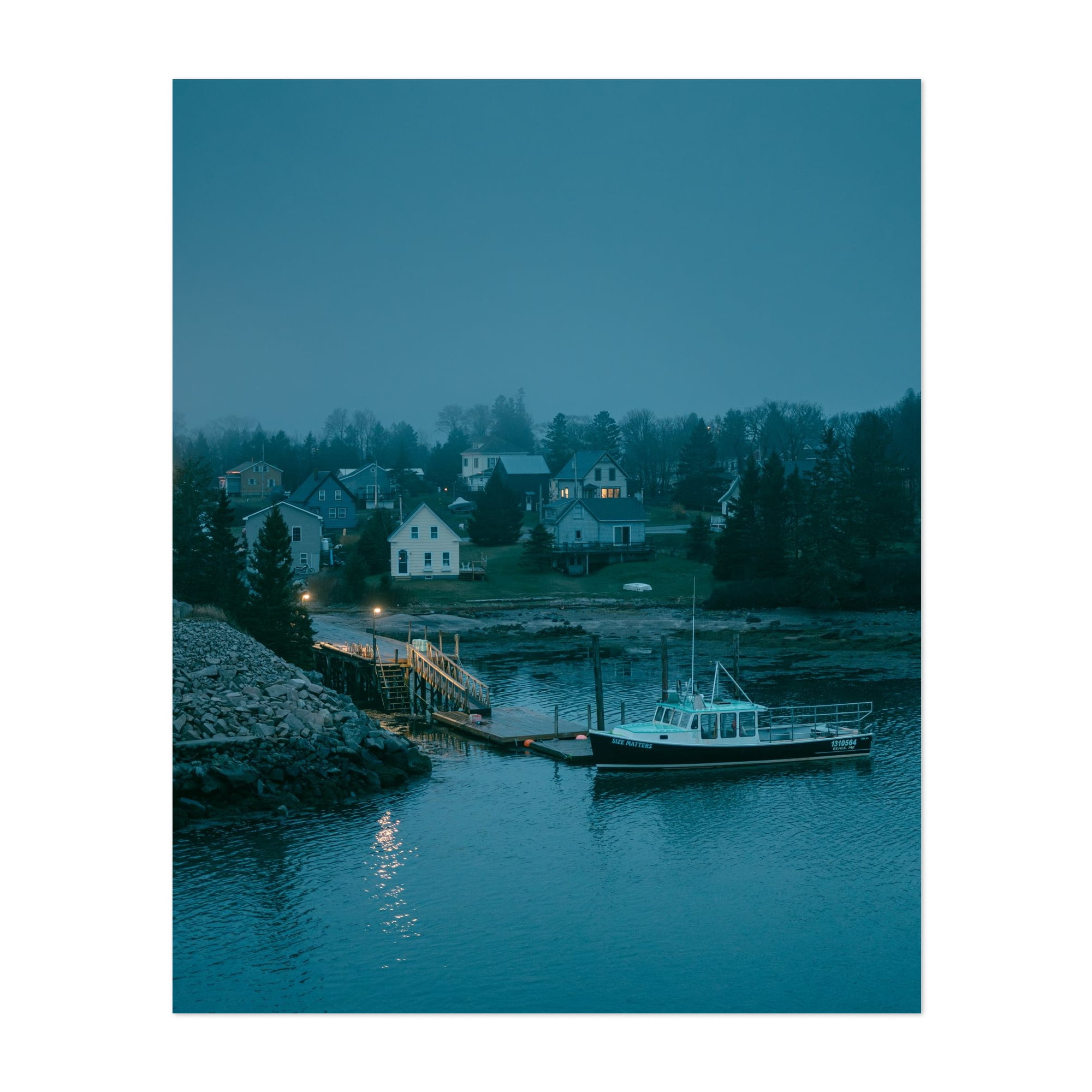 Blue Hour, Beals Island 02 - Beals Maine Photography Harbor Boat ...