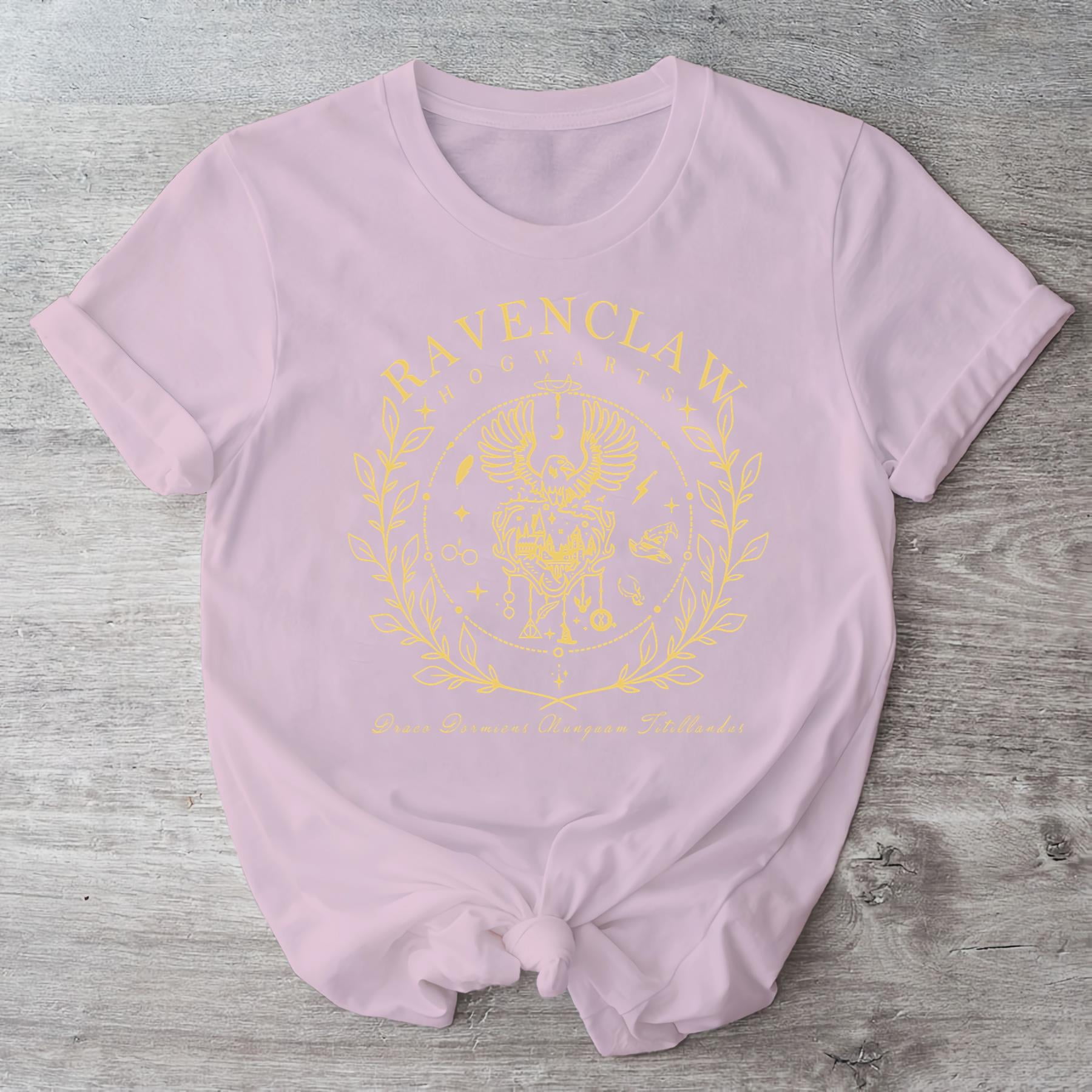 Blue House Academic Wizard Tee, Crest Wisdom Magic School Graphic ...