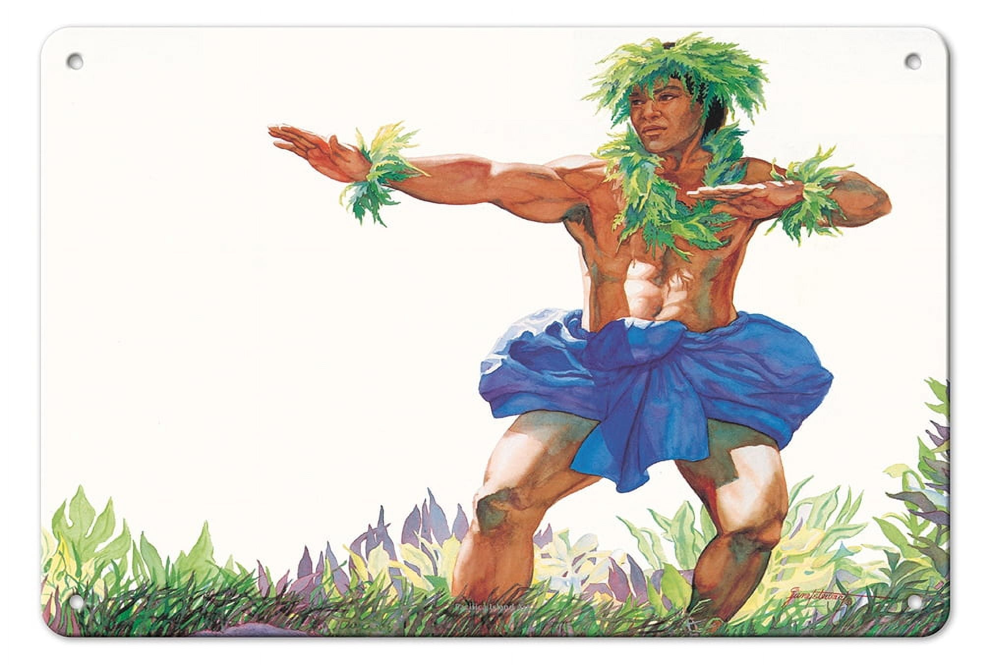 Blue Hula Man (Ke Kāne Hula Uliuli) - Hawaiian Hula Dancers - From an ...