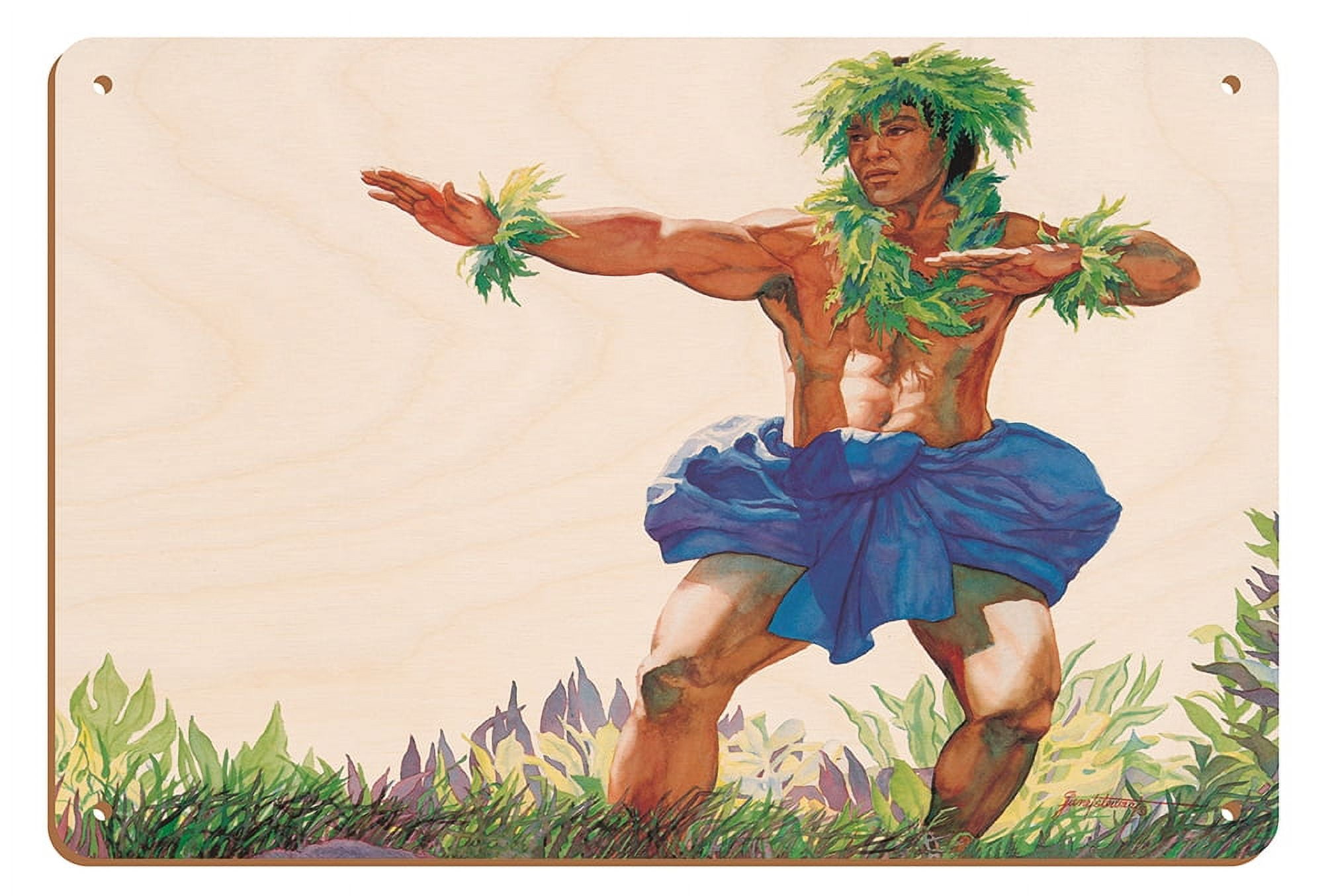 Blue Hula Man (Ke Kāne Hula Uliuli) - Hawaiian Hula Dancers - From an ...