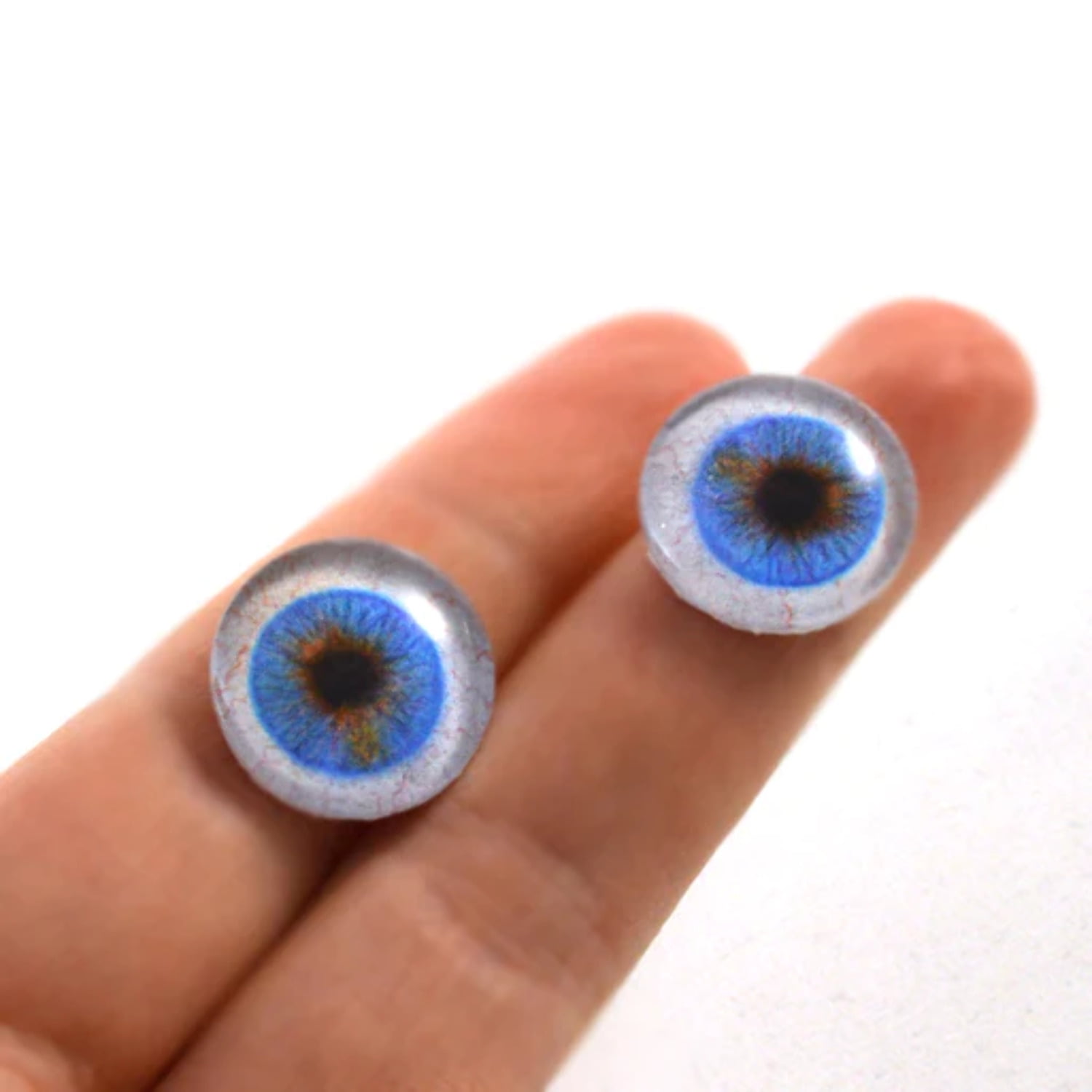 Blue Human Glass Eyes with Whites - Walmart.com