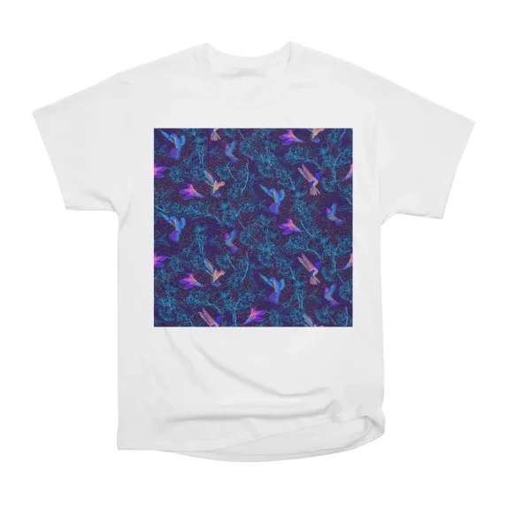 Blue Hummingbird Paradise T-Shirt Tee Gift For Him Merch For Her ...