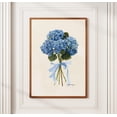Blue Hydrangea Art Poster Cottagecore Flower Bouquet French Country ...