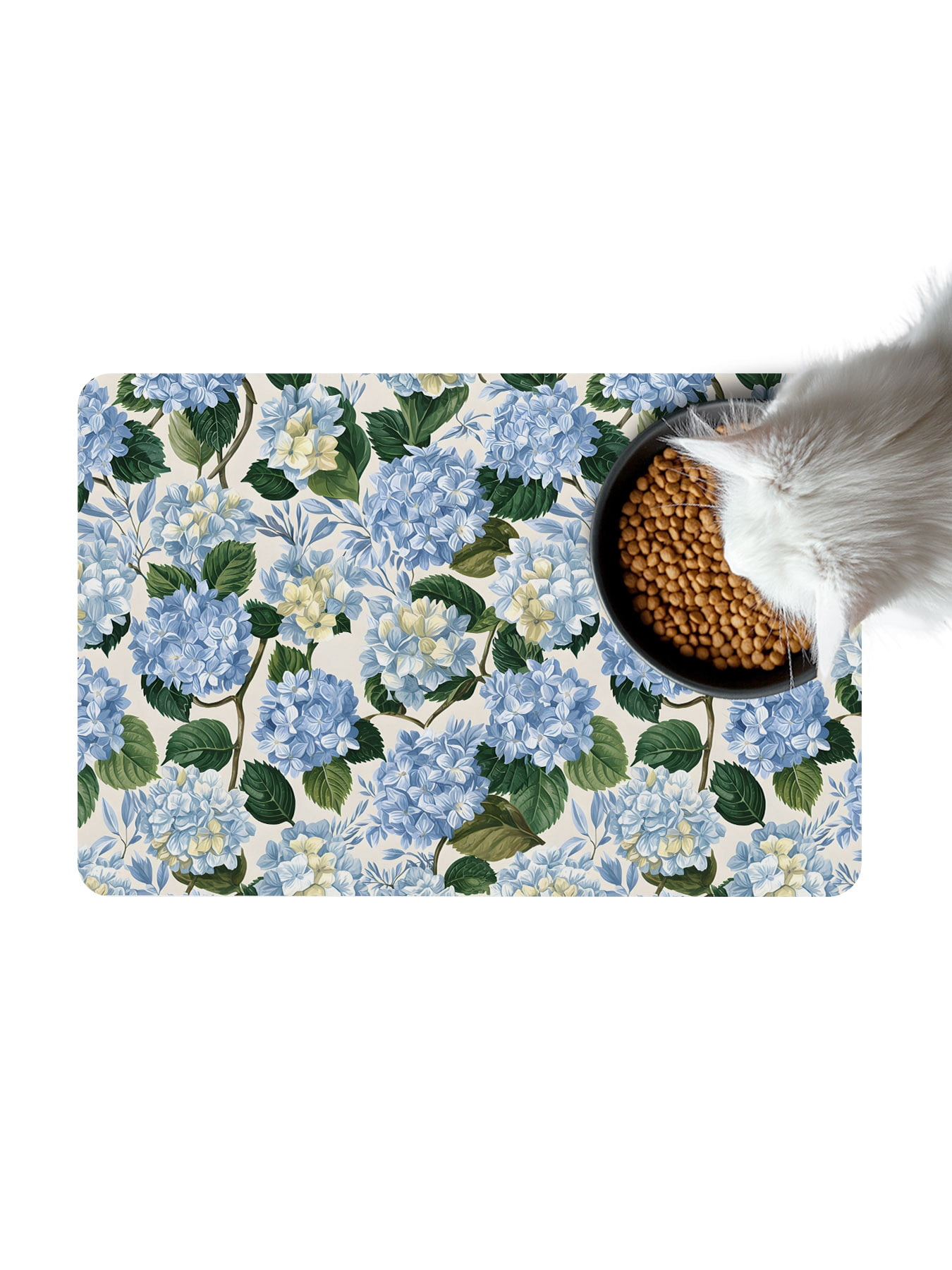 Blue Hydrangea Doormat Non Slip Diatomaceous Earth Door Mat Absorbent ...