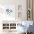 Blue Hydrangea Minimal Botanical Wall Art Poster Unframed Paper Print ...