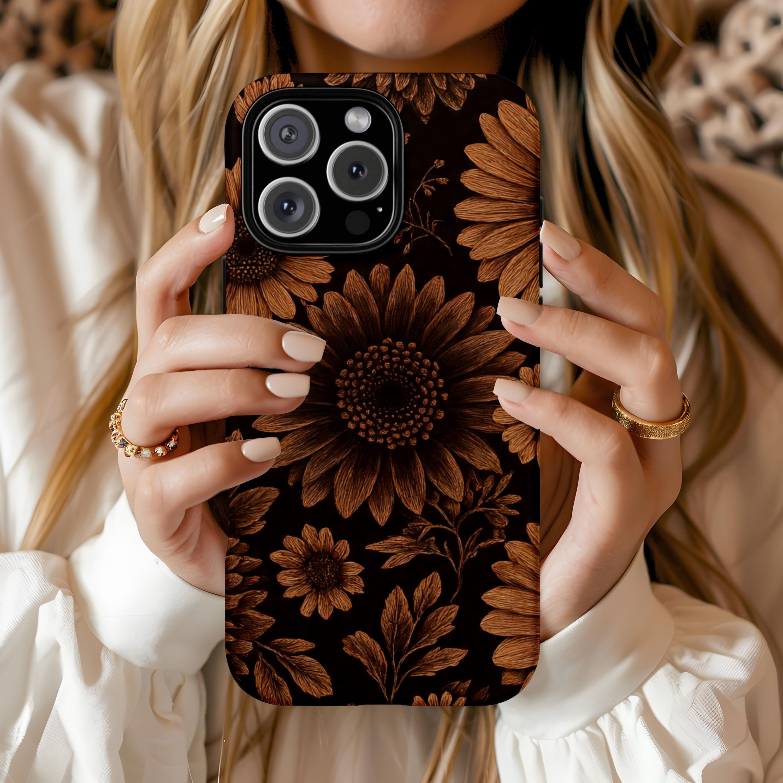 Blue Hydrangea Stained GlWildflower Cottagecore Phone Case for iPhone ...