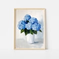 Blue Hydrangea Vase Spring Floral Poster Unframed Paper Print - Walmart.com