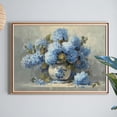 Blue Hydrangea Vintage Floral Neutral Spring Blue Flowers Still Life ...