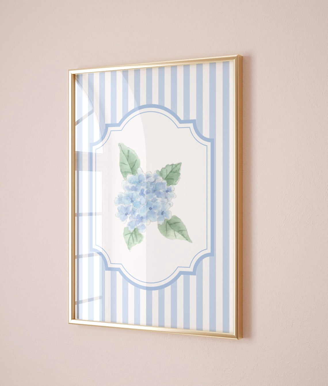 Blue Hydrangea Wall Art, Hydrangea Art Print, Grand Millennial Wall Art ...