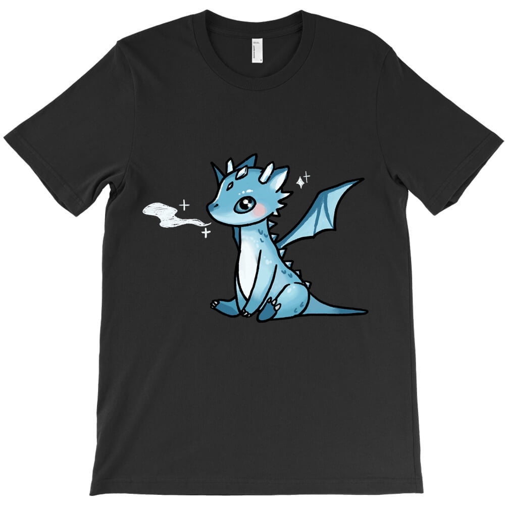 Blue Ice Dragon Funny Fantasy Creature Mythical Graphic Novelty H16010 ...