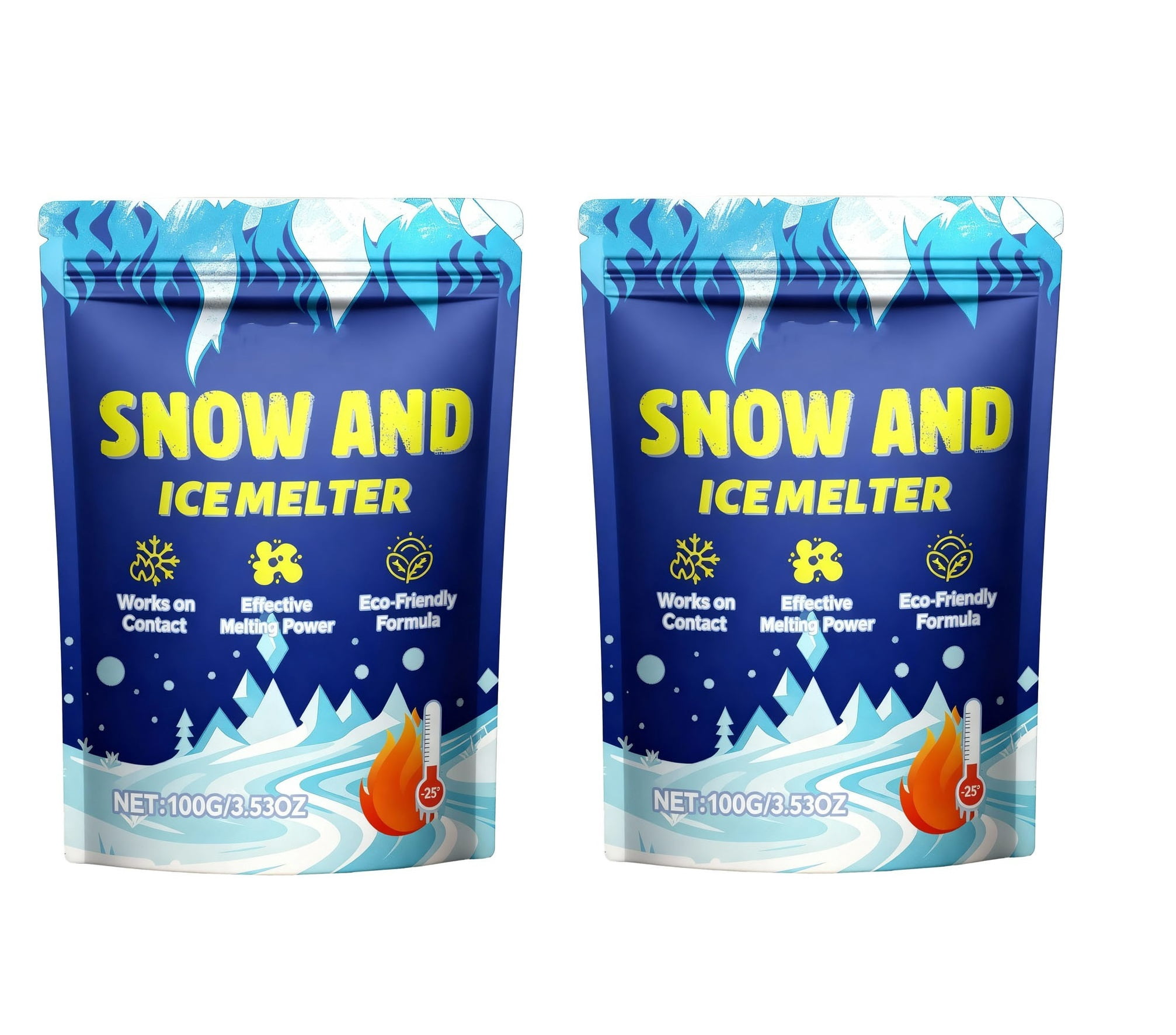 Blue Ice Melting Spray For Car Windows & Mirrors, Fast Acting Snow ...