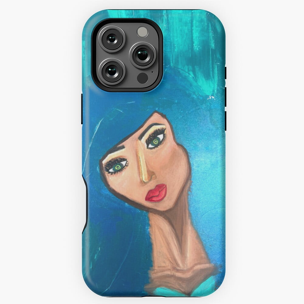 Blue Ice Princess Fun Pop Art Illustration iPhone Case 17 through 11 ...