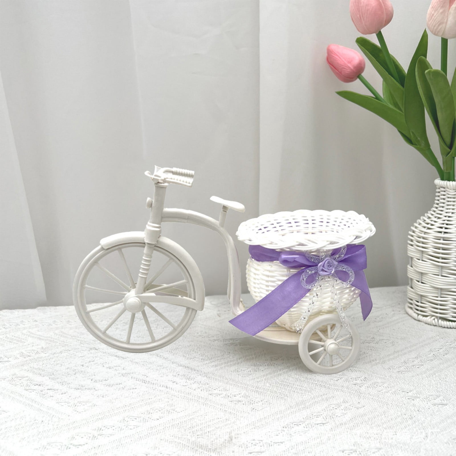 Blue Imitation Vine Weaving Basket,Decorative Flower Vase Basket ...