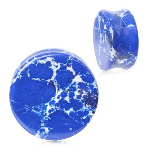 Blue Imperial Jasper Stone Saddle Plug - Walmart.com