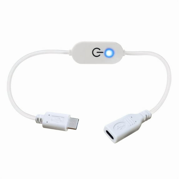 Blue Indicator Light Type C Male to Female Switch Control Line Cable ...