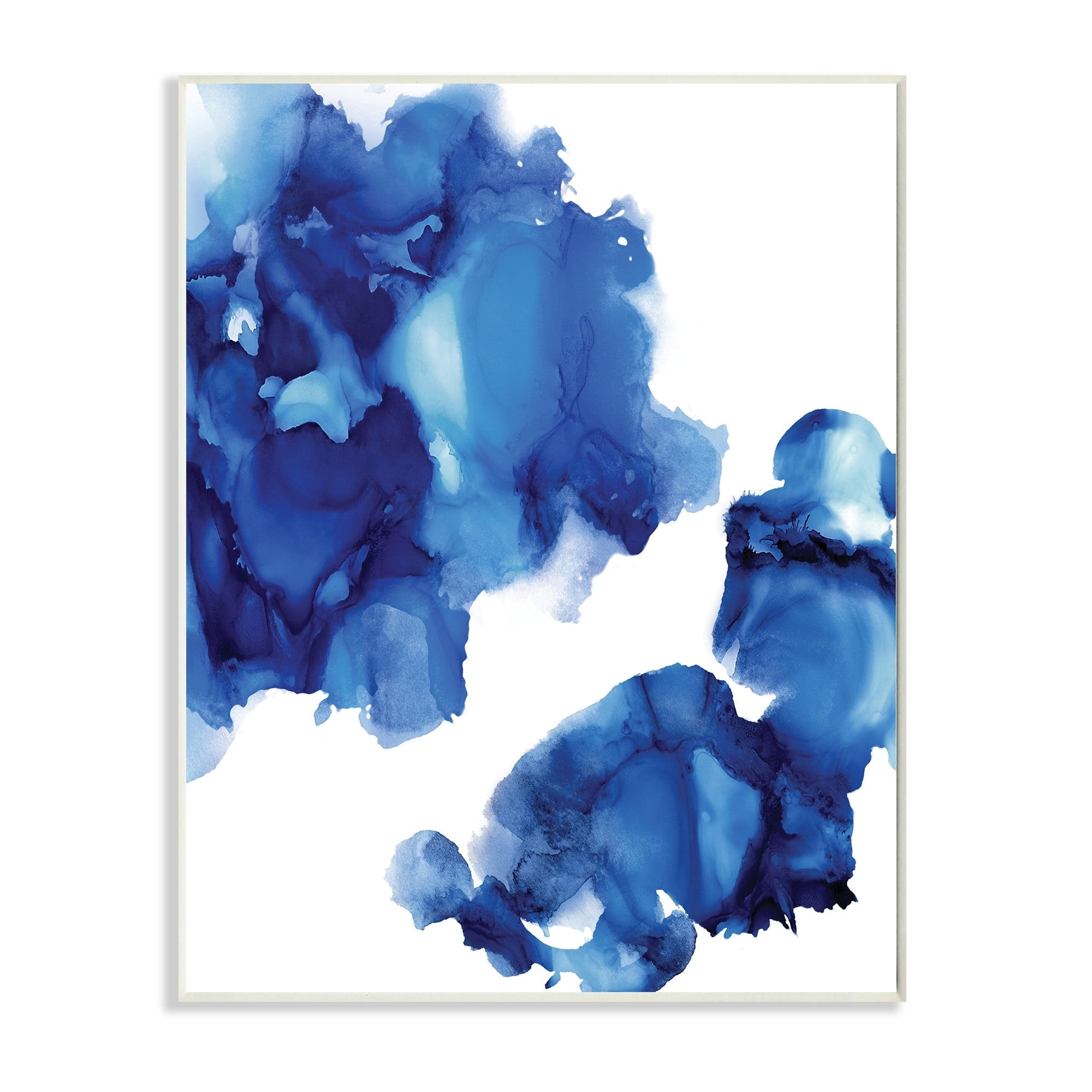 Stupell Decor Blue Ink Blot Abstraction 10x15 Framed Painting - Walmart.com