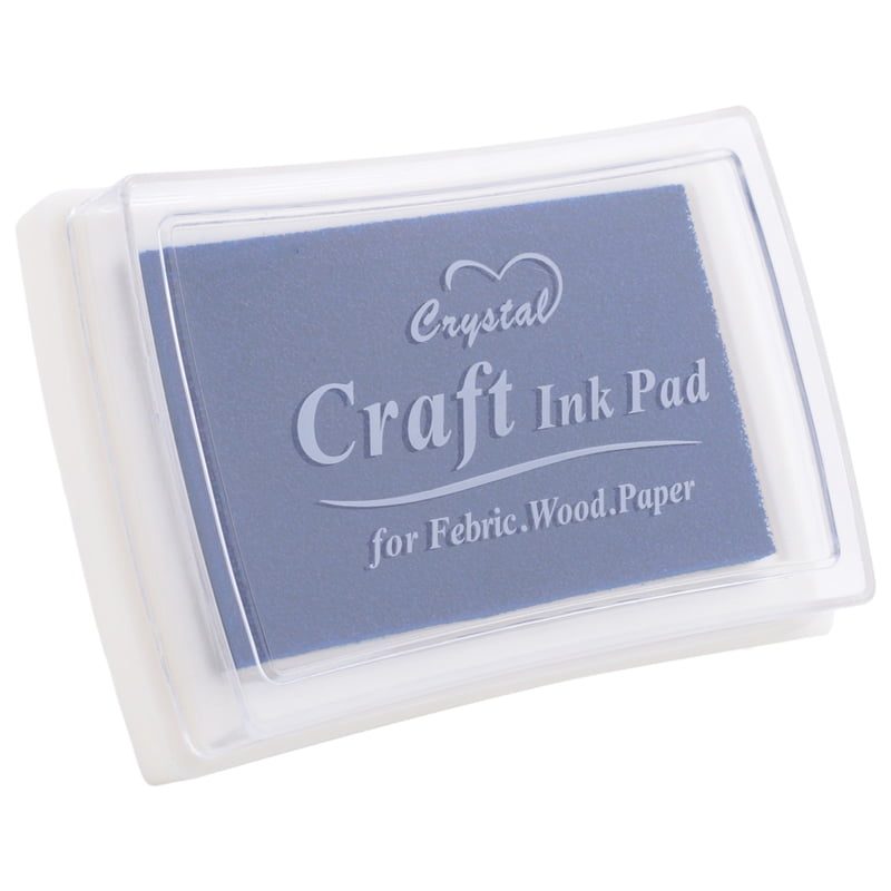 Blue Ink Pad Inkpad Rubber Stamp Finger Print Craft Non- 5769 - Walmart.com