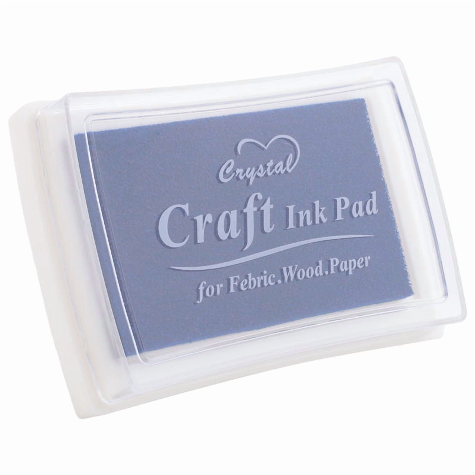 Blue Ink Pad Inkpad Rubber Stamp Finger Print Craft Non- - Walmart.com