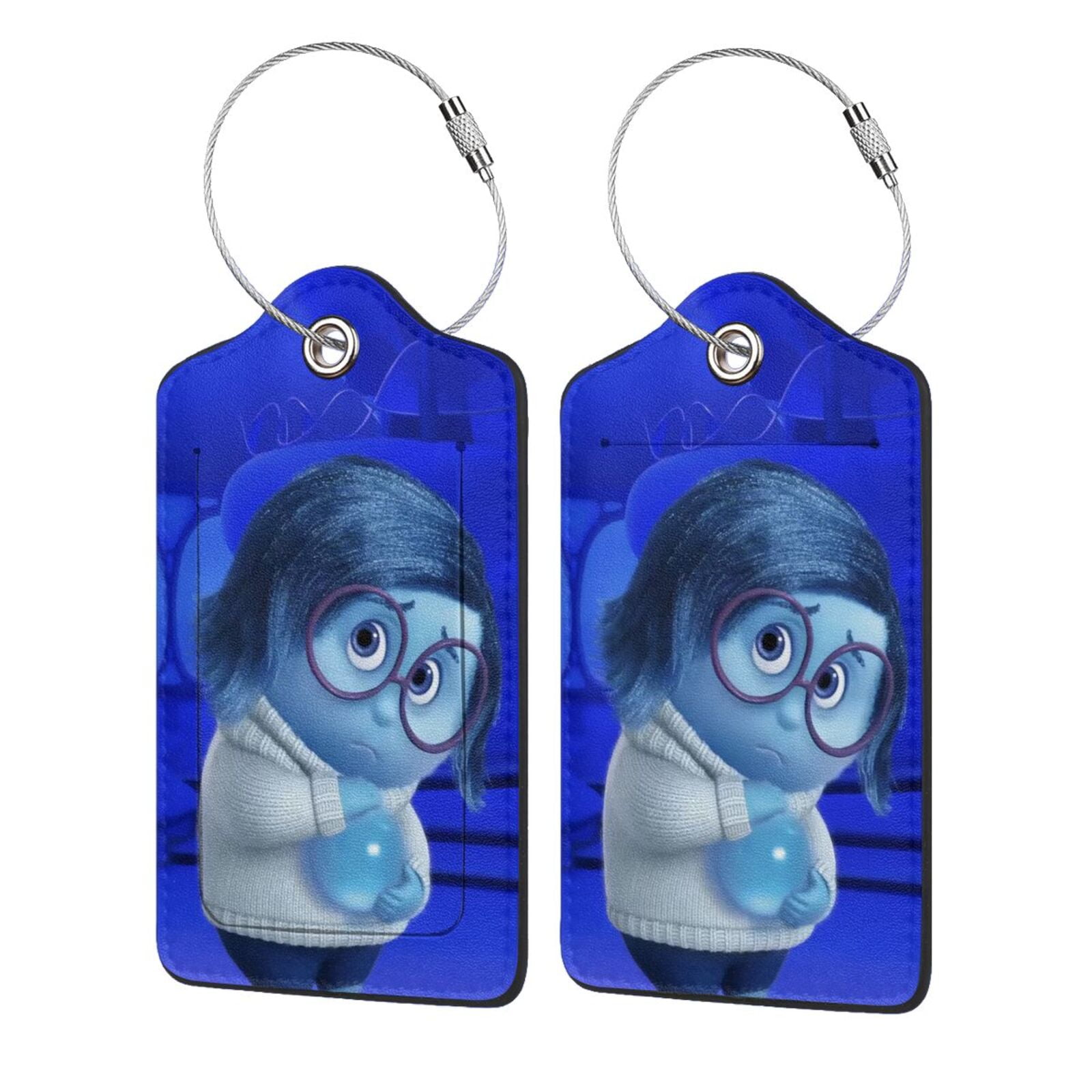 Blue Inside Out Luggage Tags for Suitcases Travel ID Identification ...