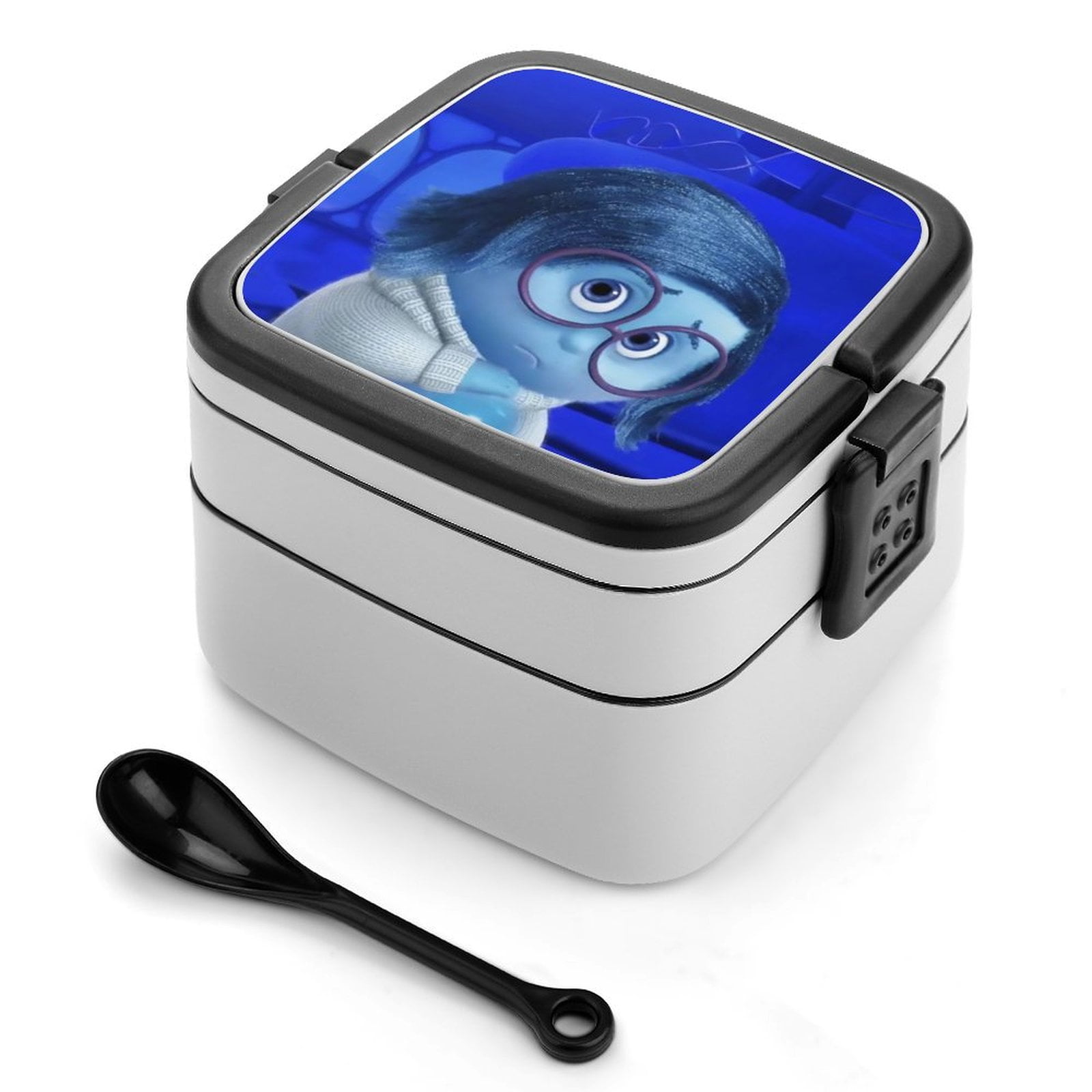 Blue Inside Out Sadness Lunch Boxes 1000 ML Double Layer Bento Box with ...