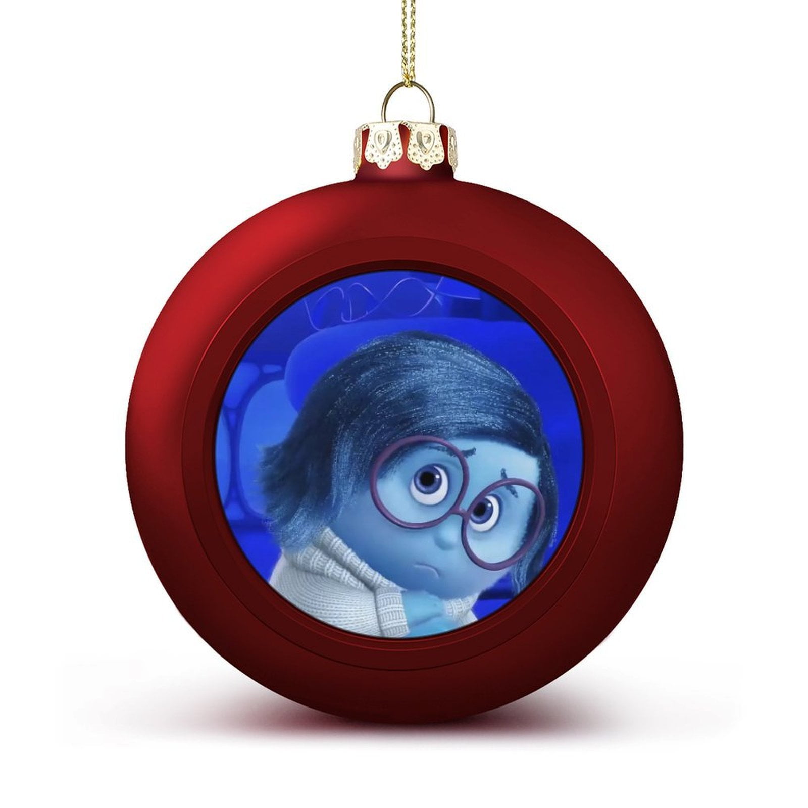 Blue Inside Out Sadness Christmas Large Ball Ornaments for Tree ...