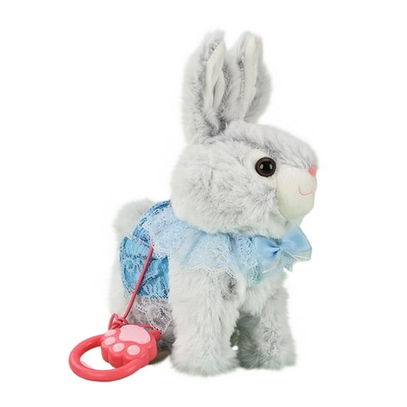 Blue Interactive Electronic Toy Rabbit, Walking and Talking Animated ...