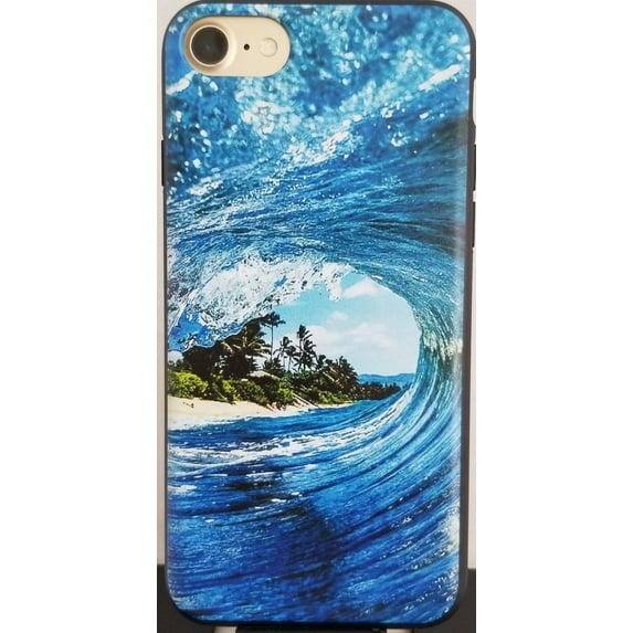Blue Island Wave Summer Beach Themed Phone Case for iPhone 11 12 13 14 ...