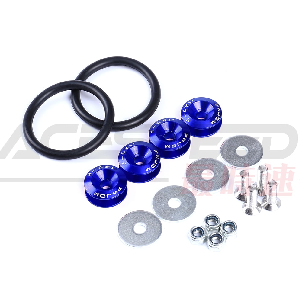 Blue-JDM Aluminum Bumper Fasteners, Quick Release Fasteners, Fender ...