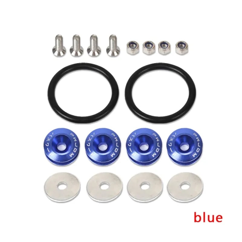 Blue - JDM Quick Release Fasteners are ideal for front bumpers, rear ...