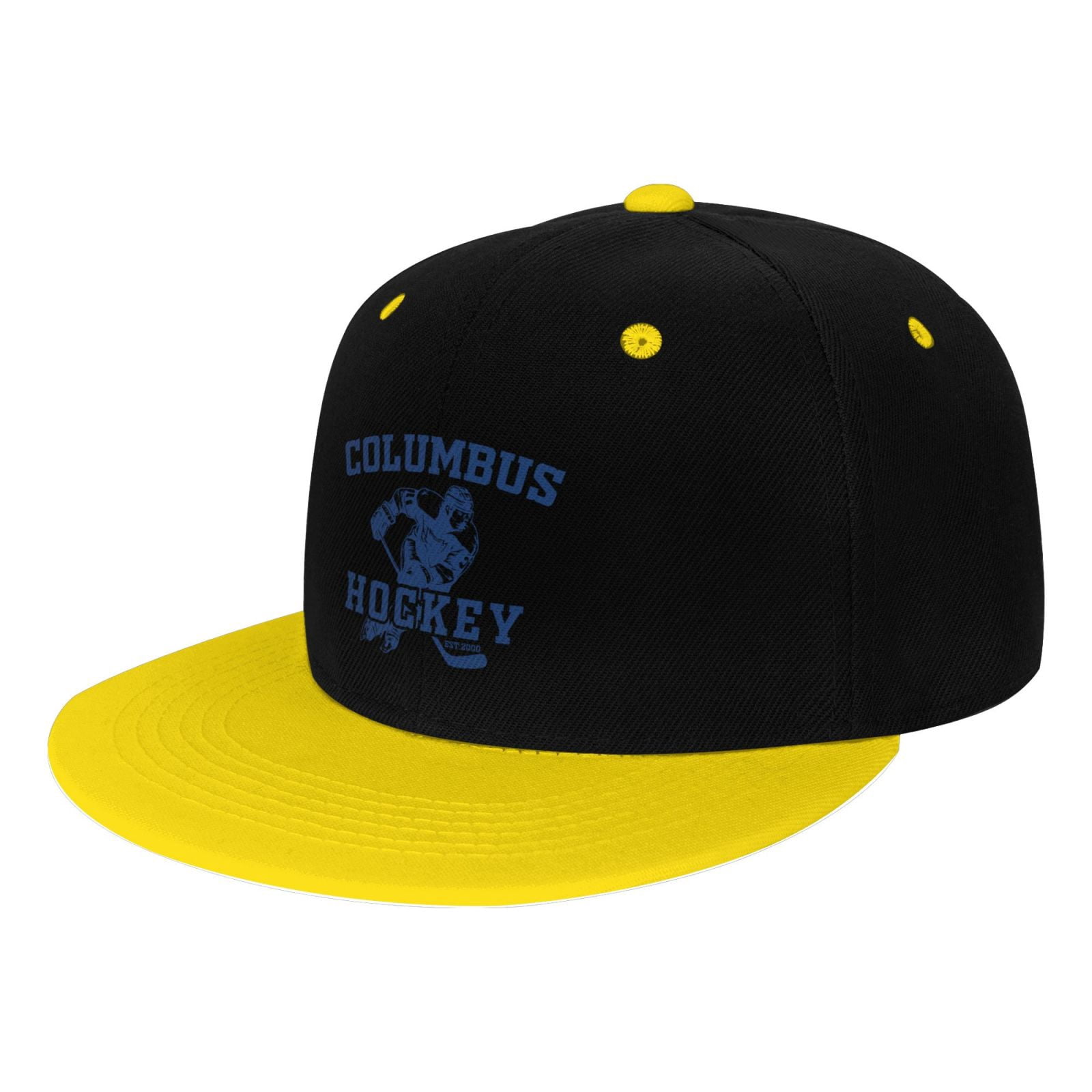 Blue_Jackets Hockey Themed Children's Flat Brim Contrast Hip-Hop Hat ...