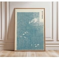 Blue Japanese Woodblock Wabi Sabi Poster Unframed Paper Print - Walmart.com