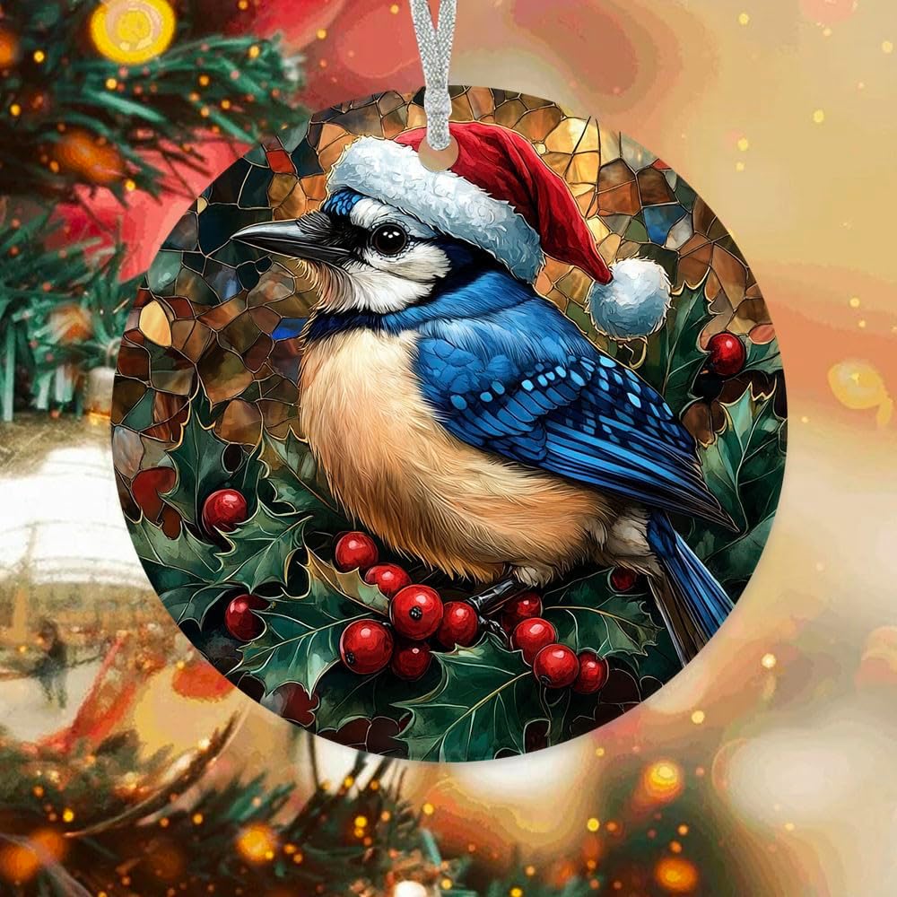 Blue Jay Custom Ornaments 2025, Blue Jay Ornament, Blue Jay Christmas ...