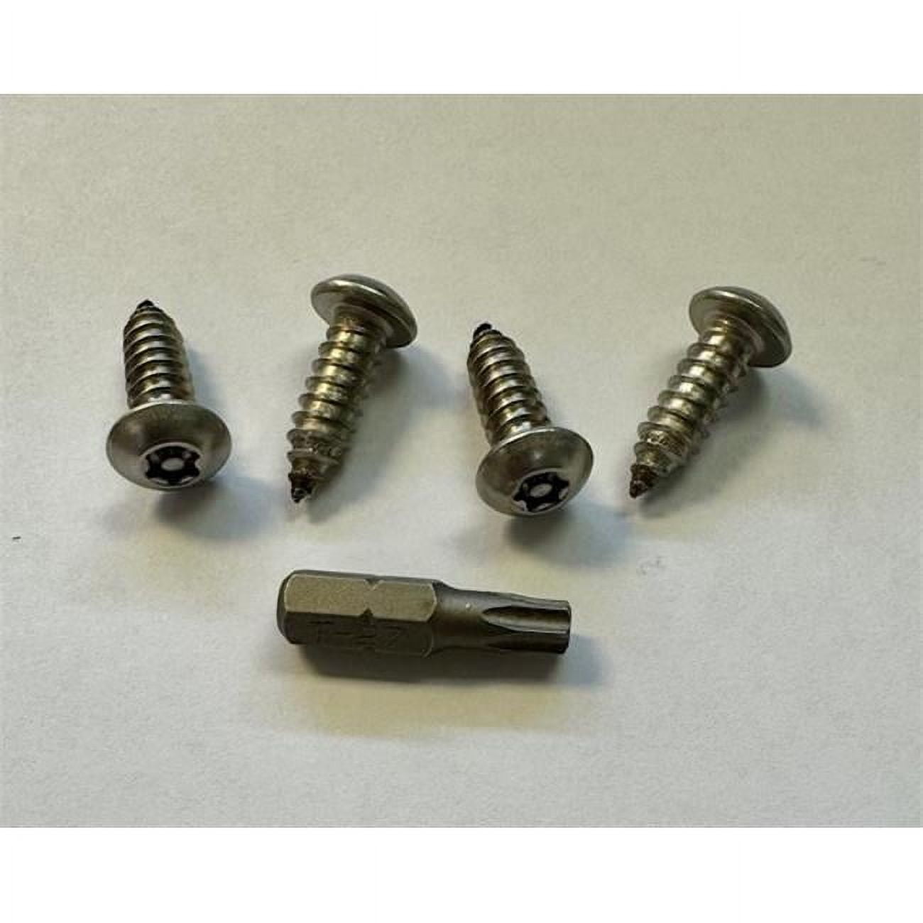 Blue Jay Fasteners SS-TR-1434-4 Tamper Proof License Plate Screws ...