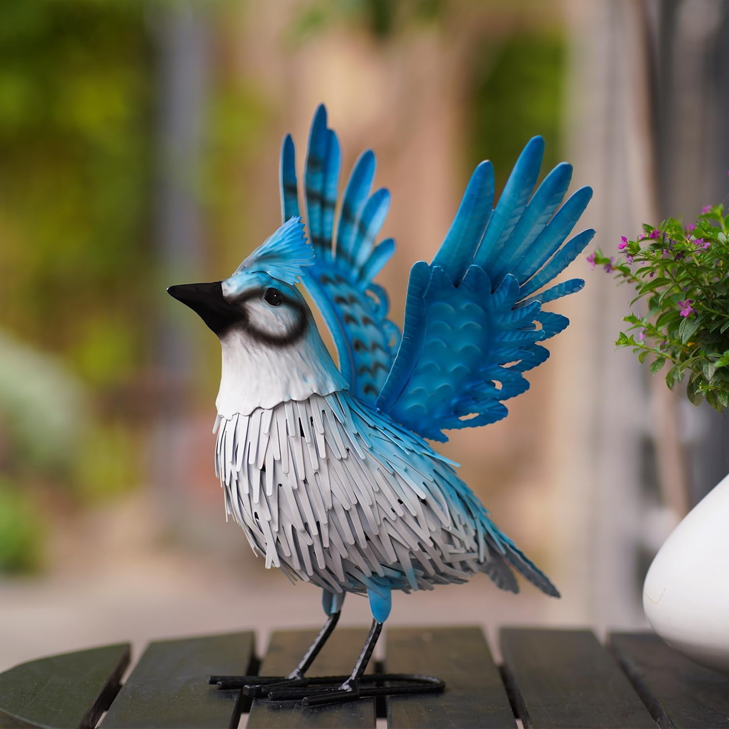 Blue Jay for Yard Art Statues: Garden Sculptures & Statues Clearance ...