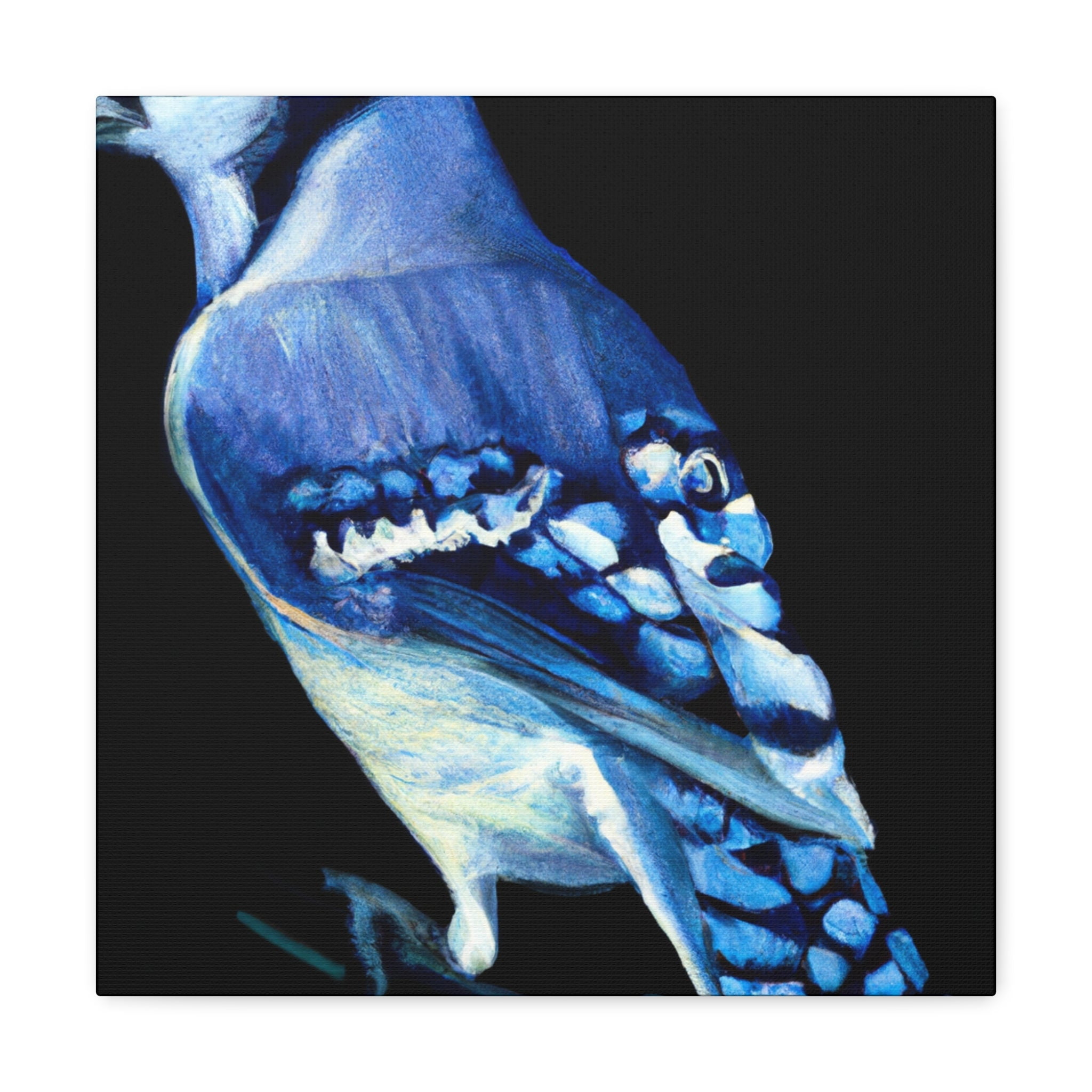 "Blue Jay in Hyperrealism" - Canvas - Walmart.com