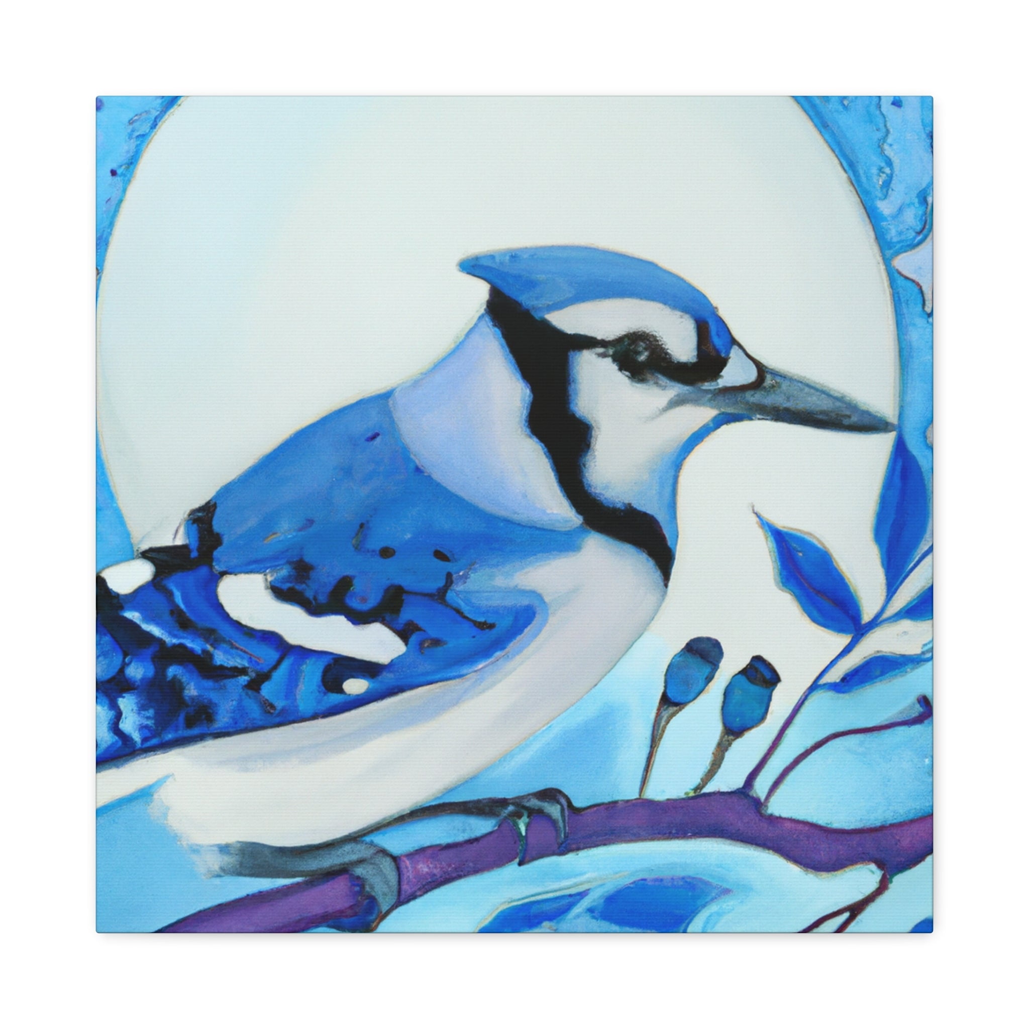 "Blue Jay in Rococo". - Canvas - Walmart.com