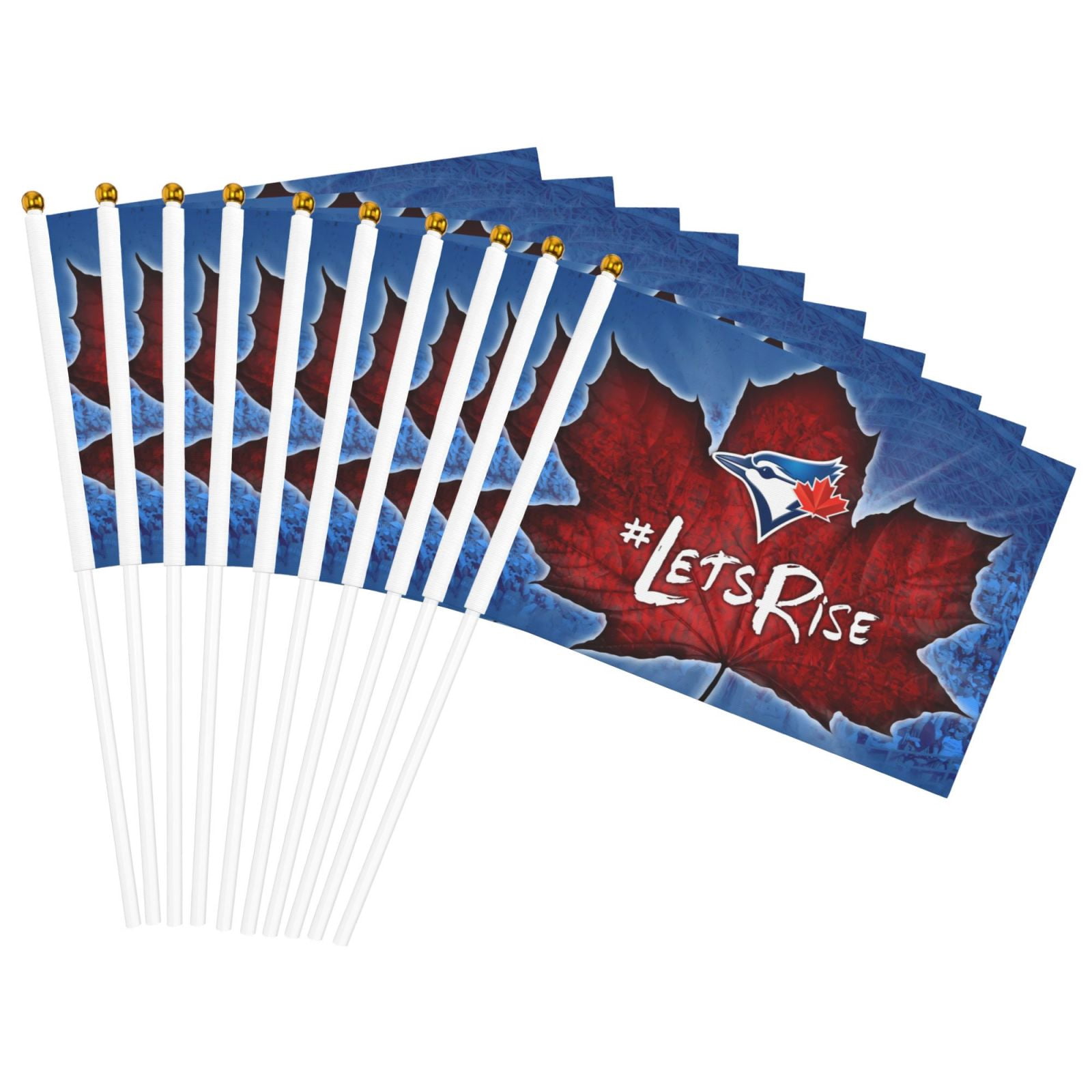Blue_Jays Baseball Team Custom Double Sided Hand Waving Flag Multi-Pack ...