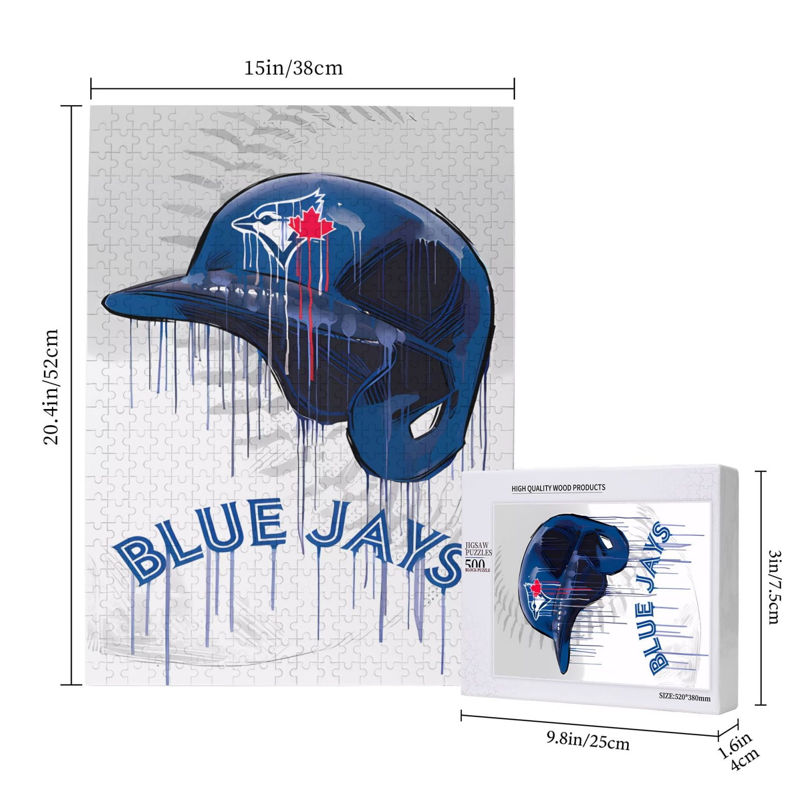 Blue_Jays Baseball Team Customized Adult Jigsaw Puzzle 500 Pieces ...