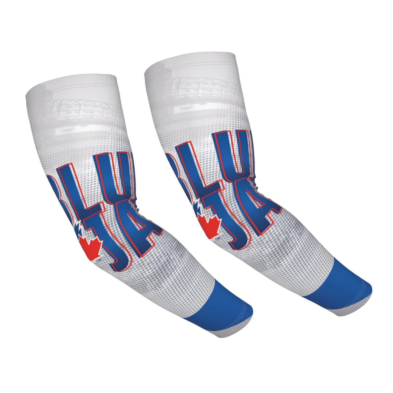 Blue_Jays Baseball Team Ice Silk Sun Protection Sleeves Compression ...